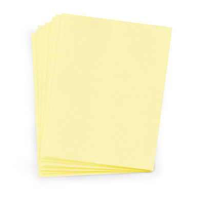 8.5 x 11 Cardstock Sorbet Yellow - Cards & Pockets