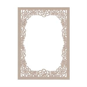 Flower Bouquet Laser Invitation Frame - Cards & Pockets