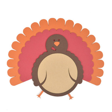 Multi-Layer Turkey Shape Pack - Cards & Pockets