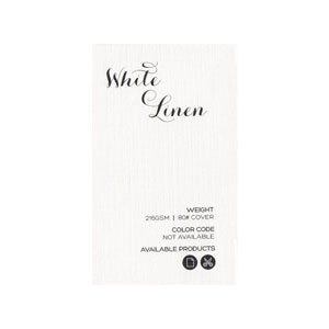 White Linen Swatch - Cards & Pockets