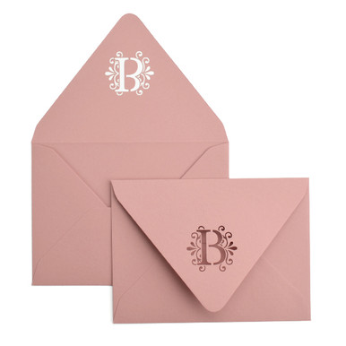 Monogram Seal A7 Ungummed Laser Cut Envelope - Cards & Pockets
