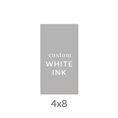 4x8 Printed Card - White Ink Upload Your Own Design - Cards & Pockets