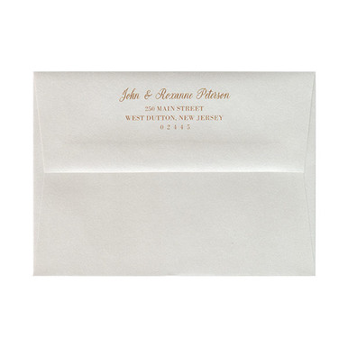 Return Address Color Printed A7 Square Flap Envelopes - Cards & Pockets