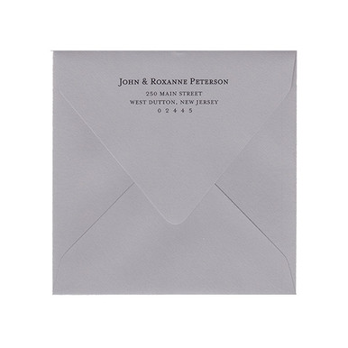 Return Address Black Ink Printed 6 1/2 Euro Flap Envelopes - Cards ...