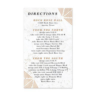 Modern Marble - Directions Insert (4.125" x 7") - Cards & Pockets