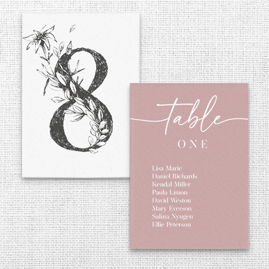 Upload Your Own - 5" x 7" Custom Table Number Cards - Cards & Pockets
