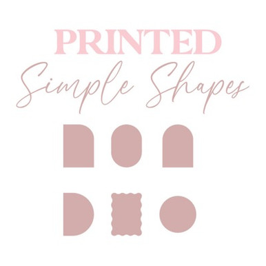 Simple Shape Card Printing - Arches, Waves, or Circles - Cards & Pockets