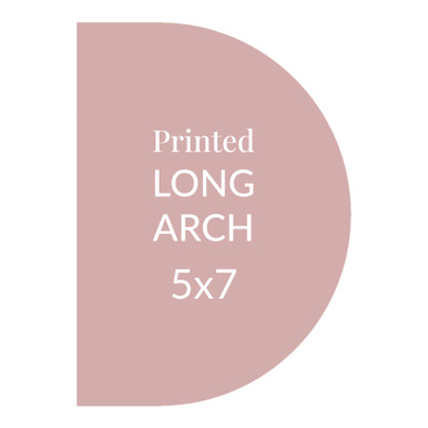 5x7 Long Arch - Simple Shape Card Printing - Cards & Pockets
