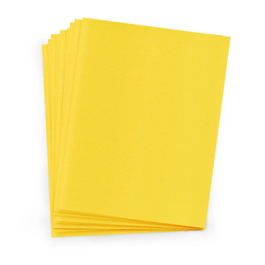 8.5 x 11 Cover Weight Lemon Drop - Cards & Pockets