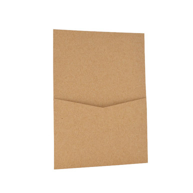 5 x 7 Panel Pockets Straw Kraft - Cards & Pockets