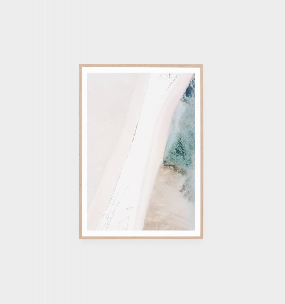 Shoreline Patterns, framed, print