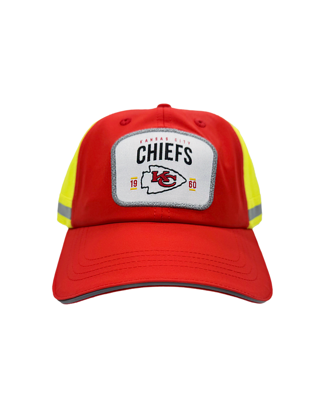 NFL Safety Reflective Patch Snapback Hat (Black, Yellow, Team Color)