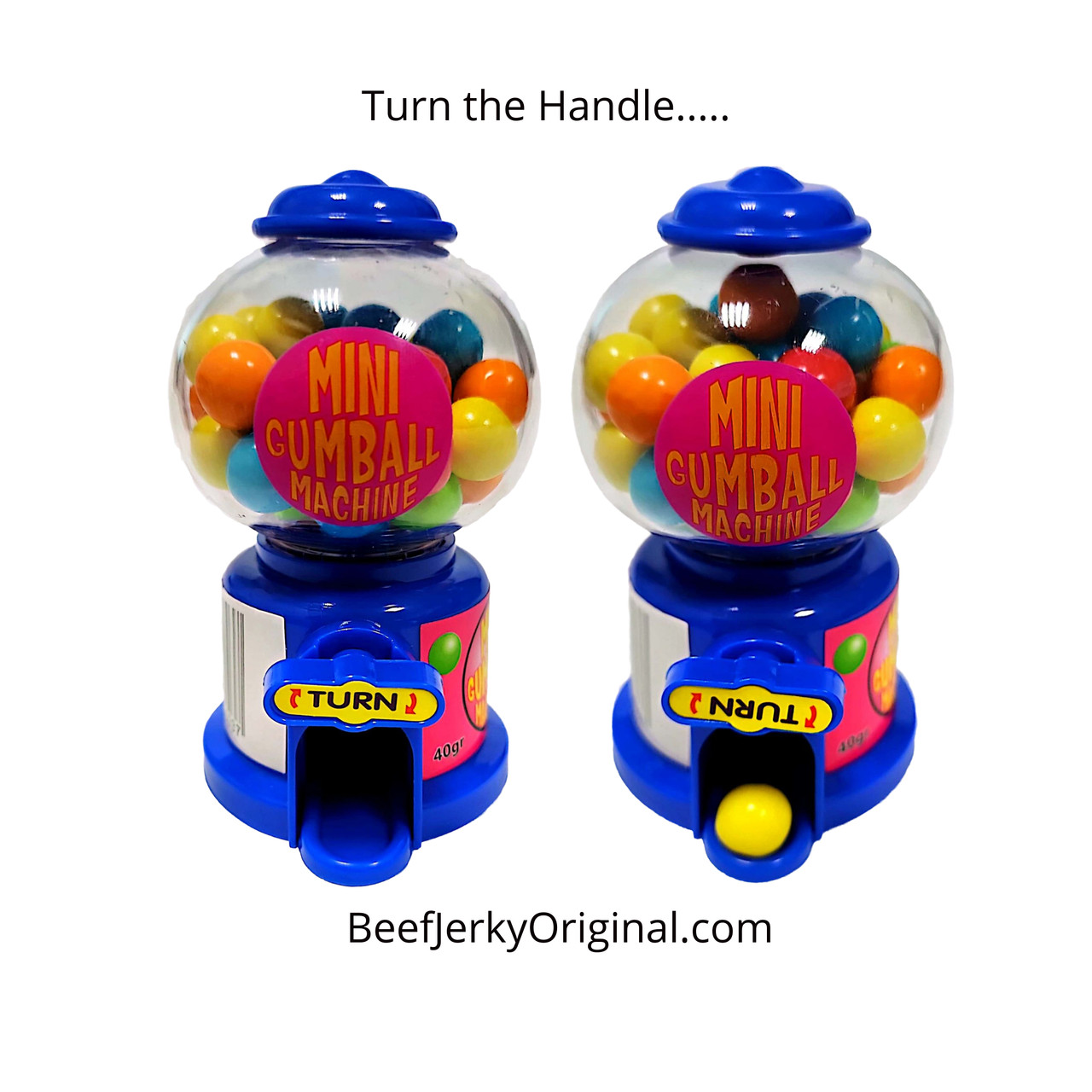 Mini Gumball Machine 12pk – Relive Nostalgic Chewy Delights | 40g Each