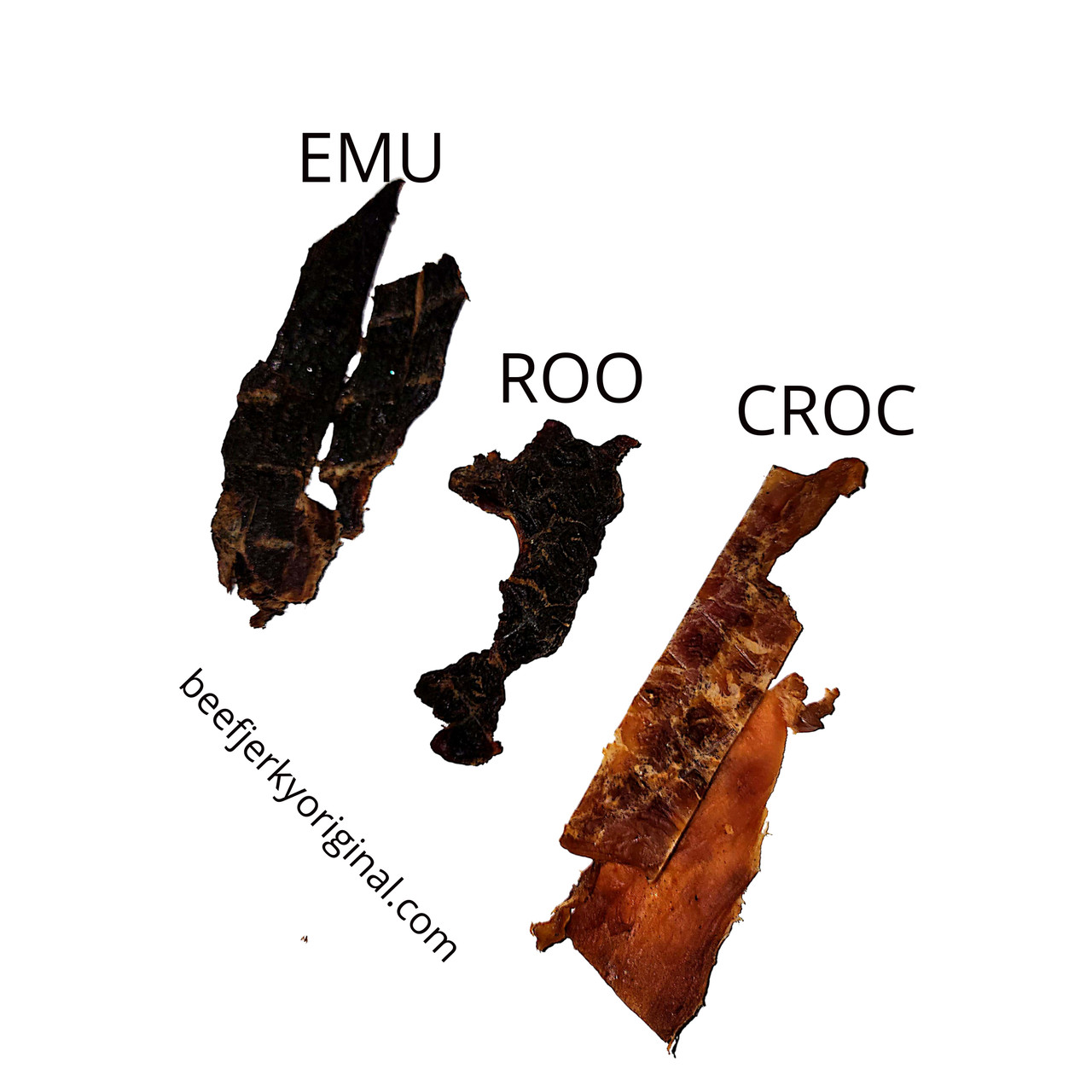 3pk Authentic Australian Emu, Kangaroo & Croc Jerky – Experience the ...