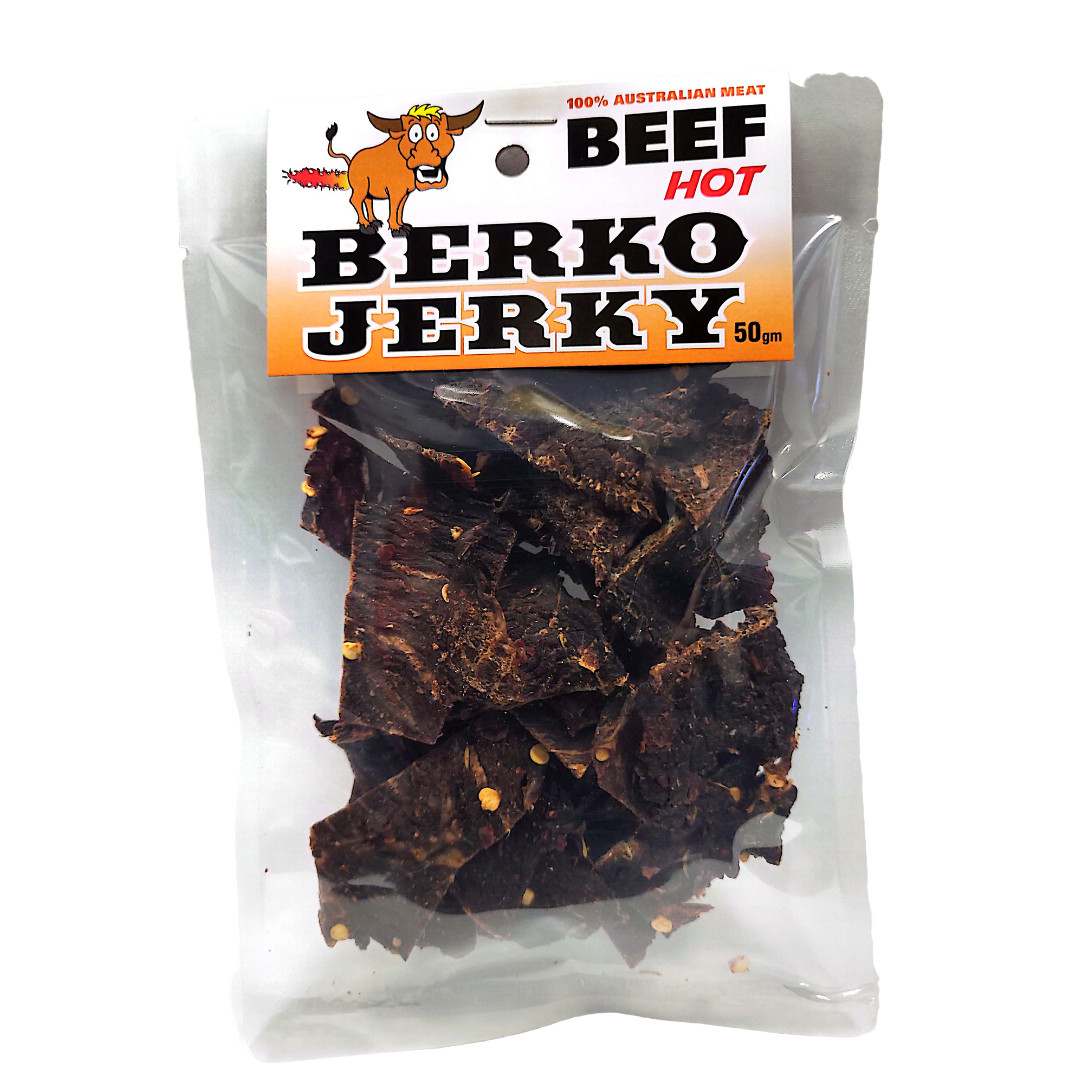 Berko Hot Beef Jerky 50g - Beef Jerky Original