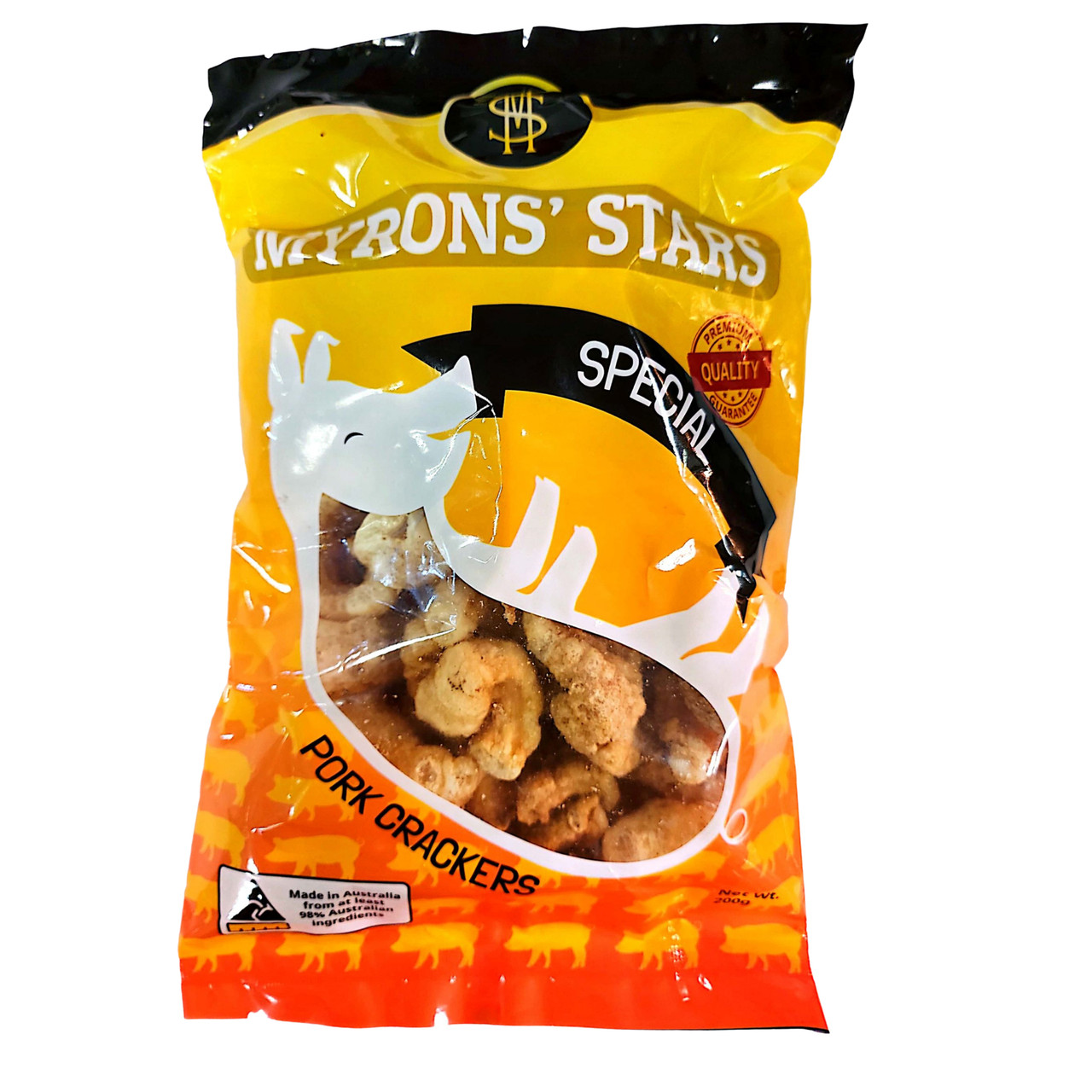MYRONS STARS SPECIAL PORK CRACKLE 200G - Beef Jerky Original
