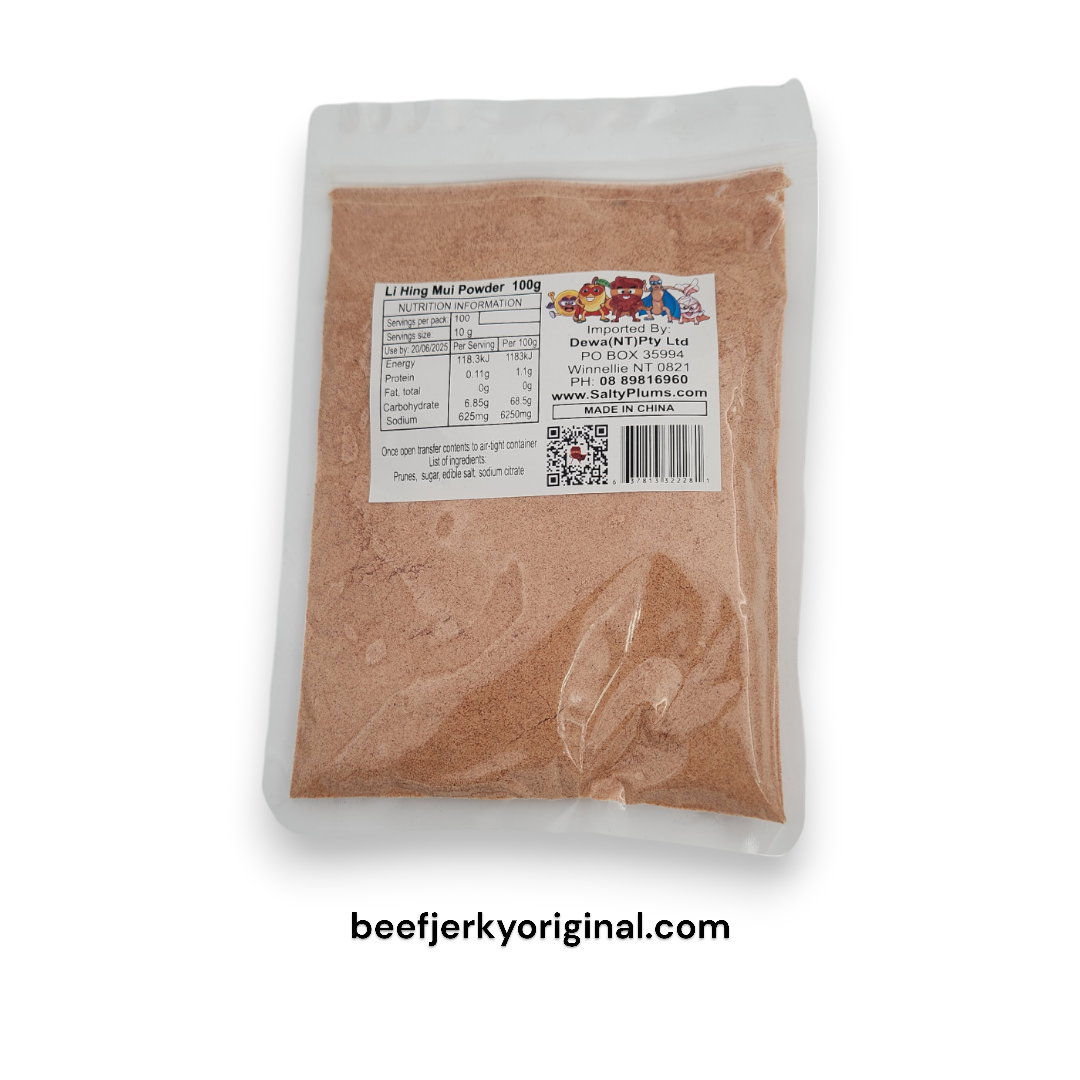 Li Hing Mui Powder 100g - Sweet & Sour Plum Powder | Beef Jerky Original