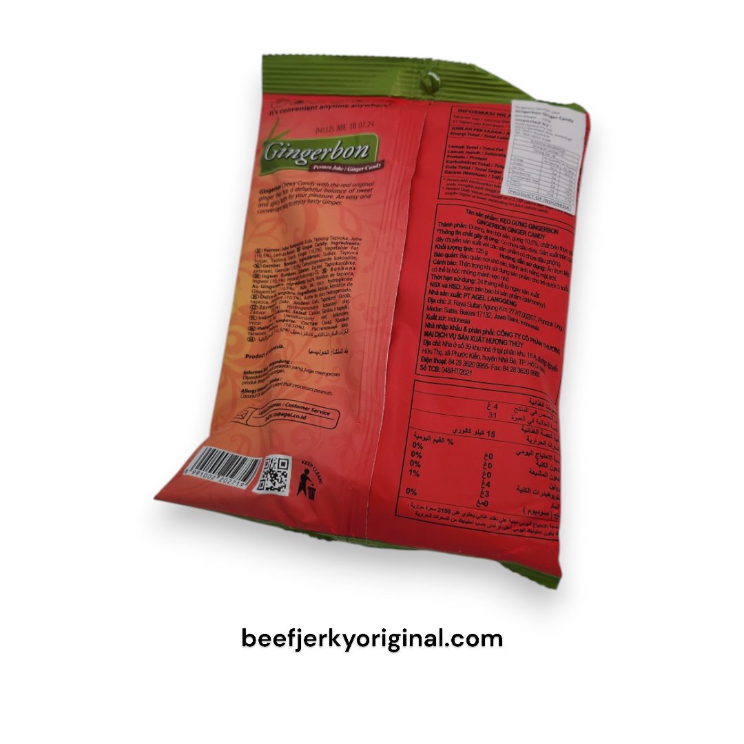 Gingerbon Ginger Candy 125g - Spicy & Sweet Ginger Treats