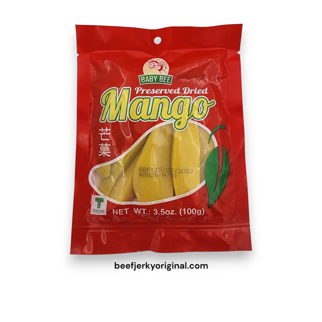 Baby Bee Preserved Dried Mango 100g – Sweet Thai Mango Snack