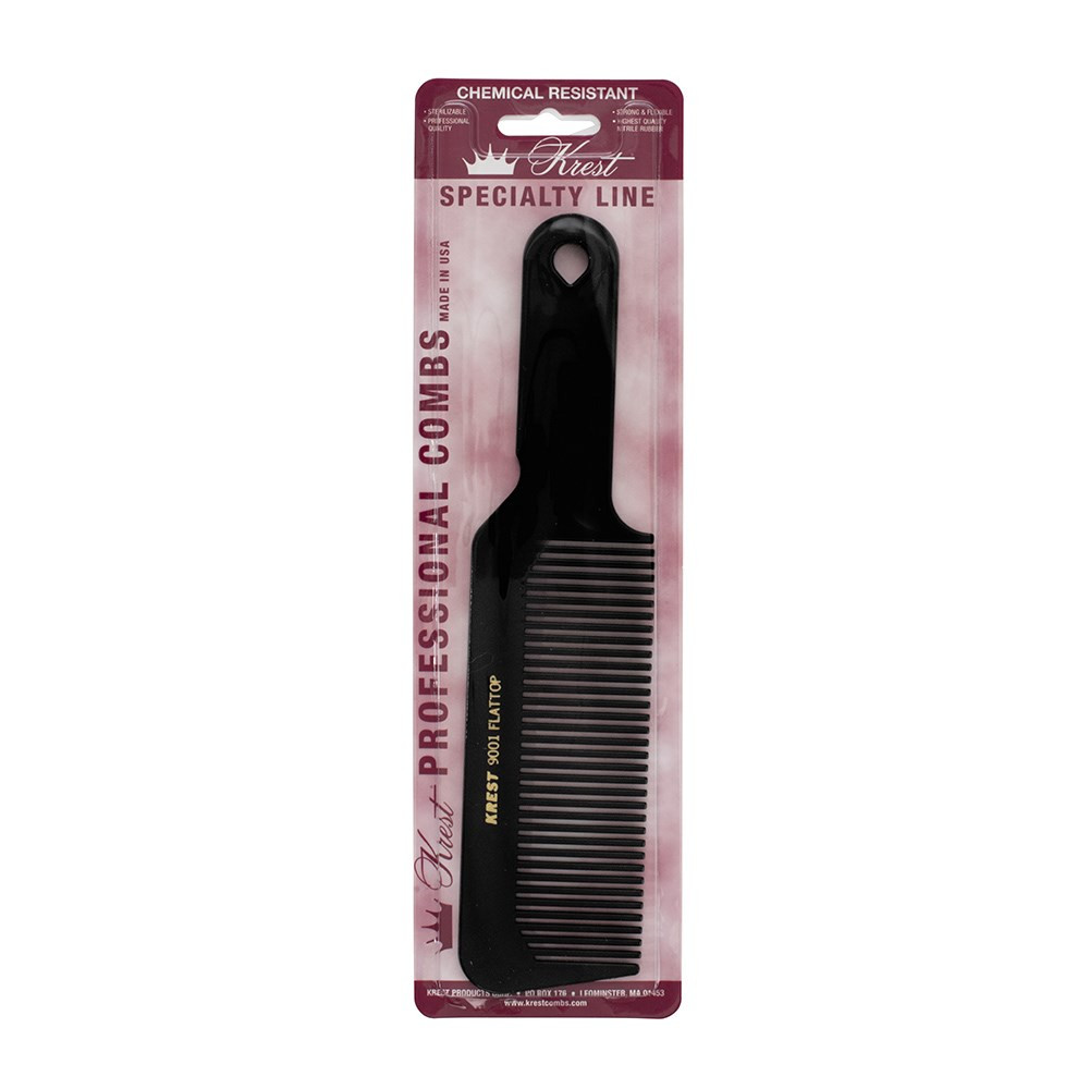 Krest Professional 9001 Flattop Comb Black | Hairco Shop Online