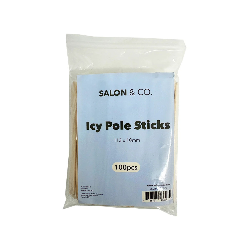 Salon & Co Paddle Pop Sticks 100 Pcs