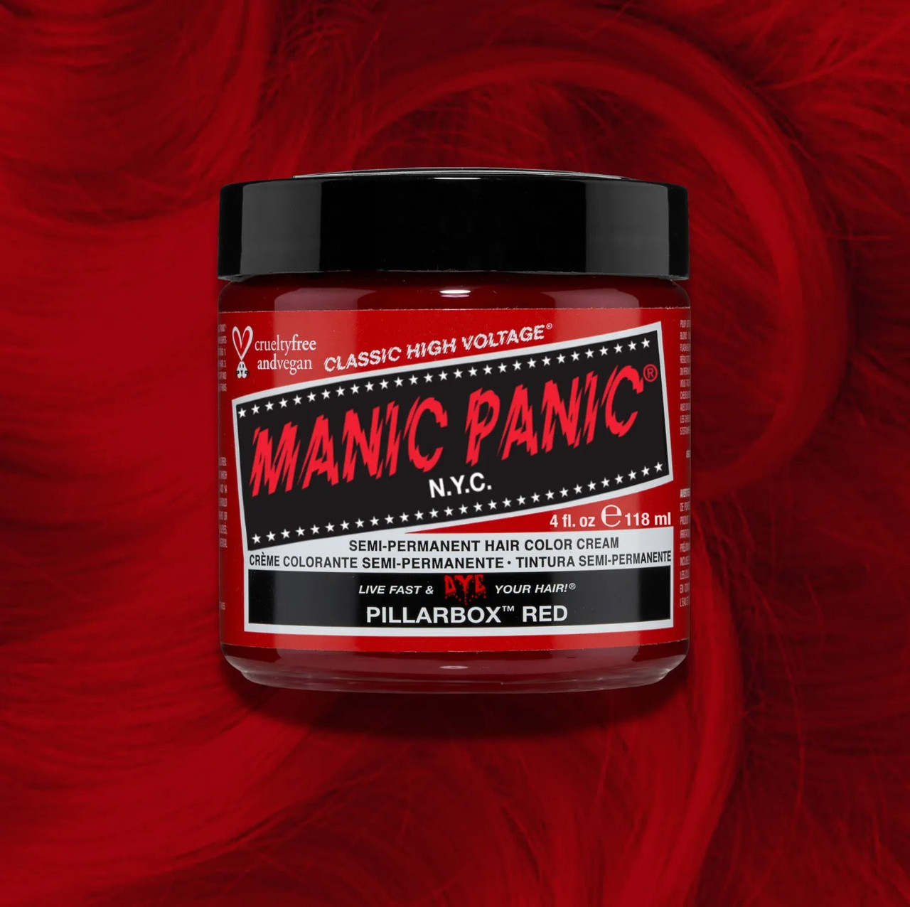 Manic Panic Classic High Voltage – Pillarbox™ Red 118ml | Semi ...
