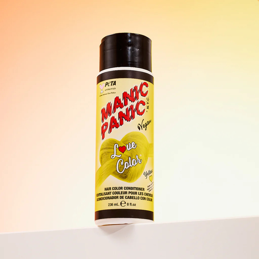 Manic Panic Love Color Yellow Heart 236ml | Bright Yellow Color Gloss