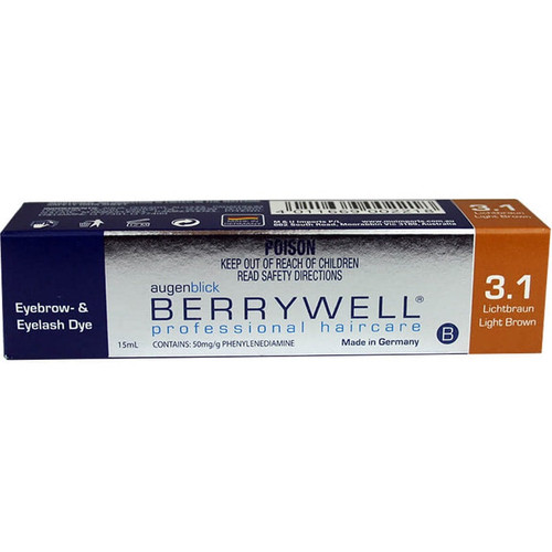 Berrywell Eyelash Tint Light Brown - #3.1 15ml | HairCo Australia