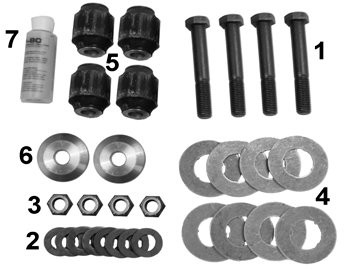 Meritor/ KIT11300 / Upper control arm bushing and bolt kit - A&H Part Sales