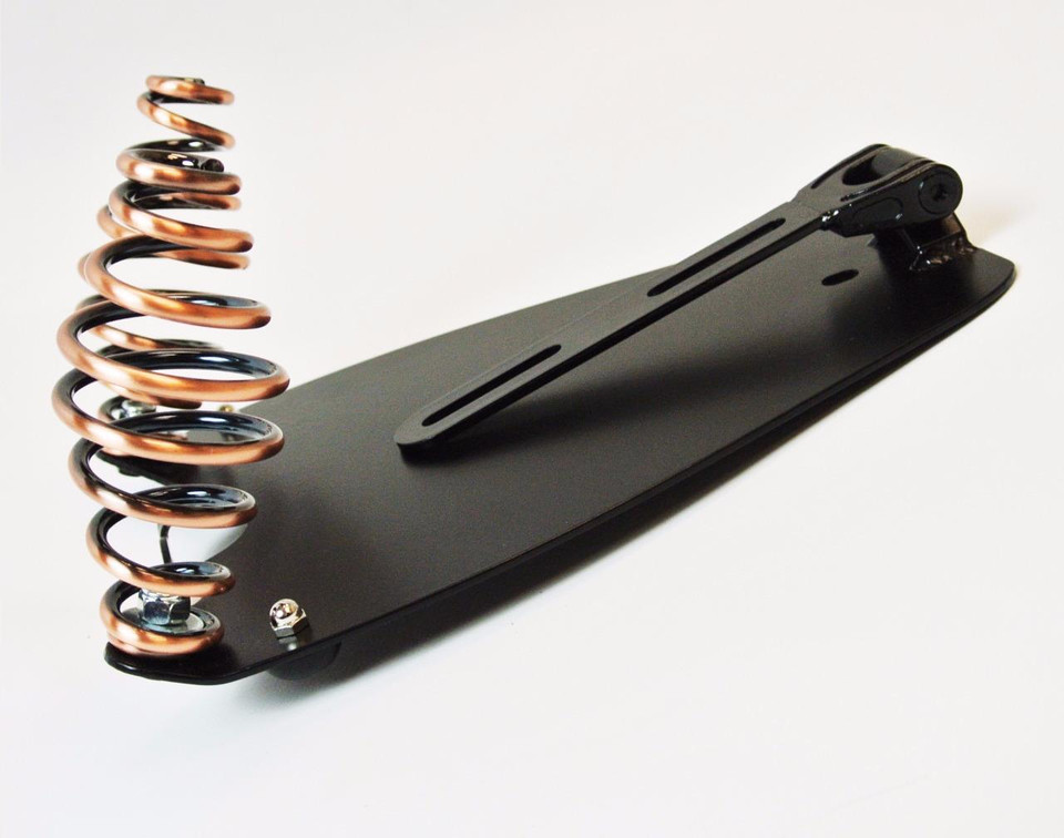 Quality leather tractor motorcycle seat and spring solo mounting kits ...