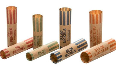 Nest & Stack - Quarter Tubular Coin Wrappers - 1000/box
