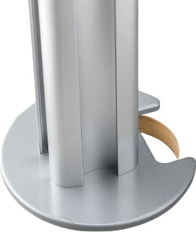 Grommet Bolt Through Desk Fixing - Silver