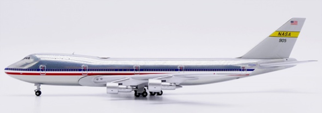 JC Wings NASA Boeing 747-100 "Yellow Stripe""Polished" Reg: N905NA With ...
