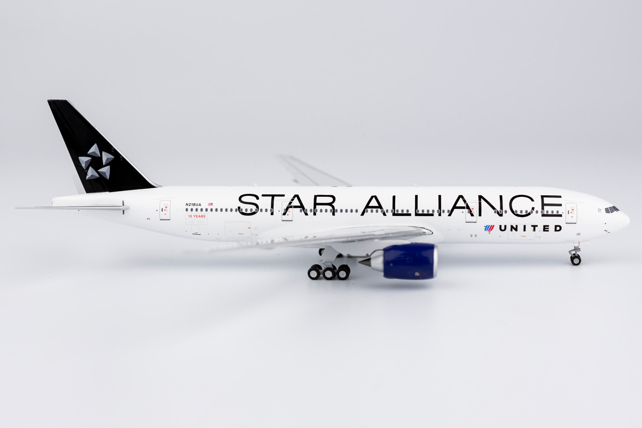 NG Models United Airlines 777-200ER Star Alliance N218UA 72021 1:400
