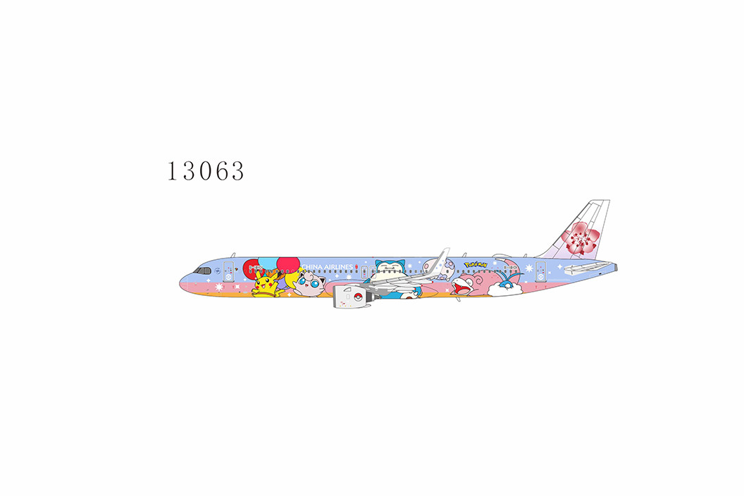 NG Models China Airlines A321neo Pikachu Jet CI B-18101 13063 1:400