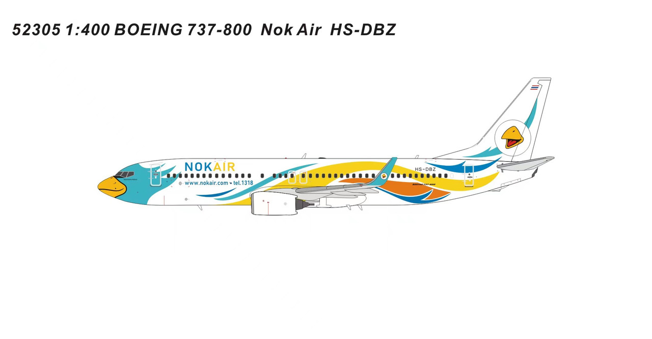 Nok Air B737-800 HS-DBZ 52305 1:400