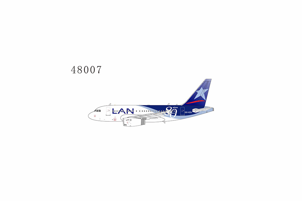 LAN Airlines A318-100 CC-CZJ (80th anniversary cs) 48007 1:400