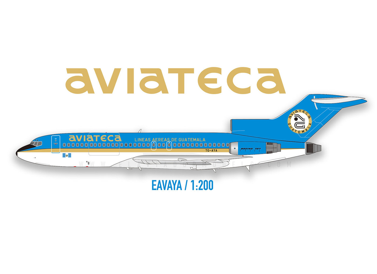 El Aviador AVIATECA B727-173C TG-AYA EAVAYA 1:200