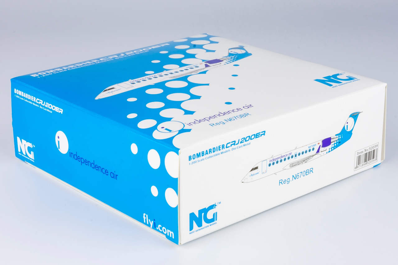 NG Models Independence Air CRJ-200ER N670BR 52059 1:200