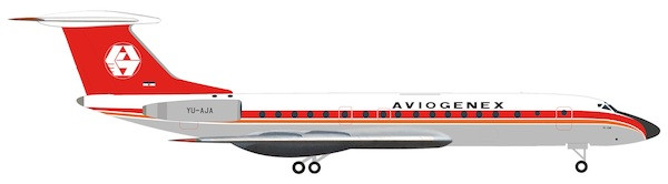 Herpa Aviogenex Tu-134A (limited) HE537018 1:500