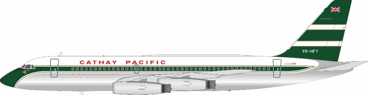 JFox by Inflight200 Cathay Pacific CV-880 Polished with stand VR-HFY WB ...