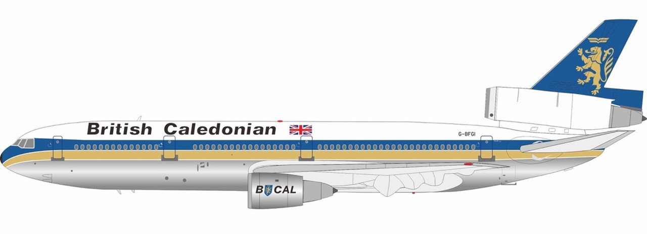 Inflight200 British Caledonian Airways DC-10-30 G-BFGI Polished with ...