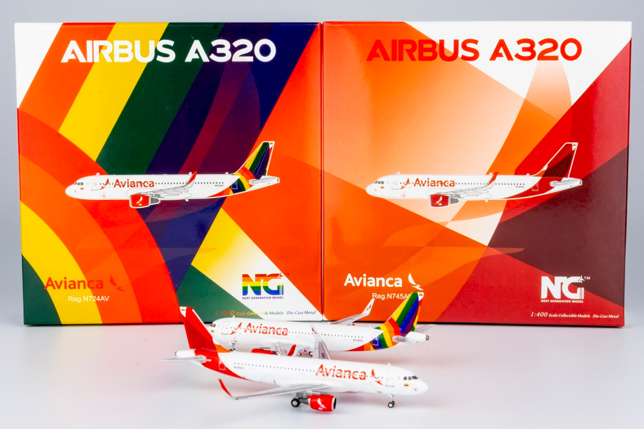 NG Models Avianca A320-200/w Pride cs N724AV 15020 1:400