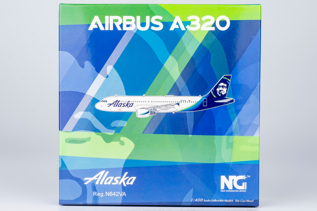 NG Models Alaska Airlines A320-200 N642VA 15017 1:400