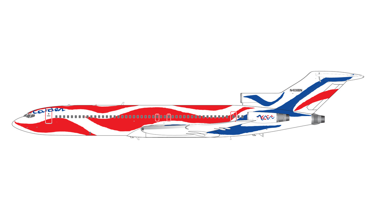 Gemini200 Braniff International B727-200 "Calder" Bicentennial livery ...