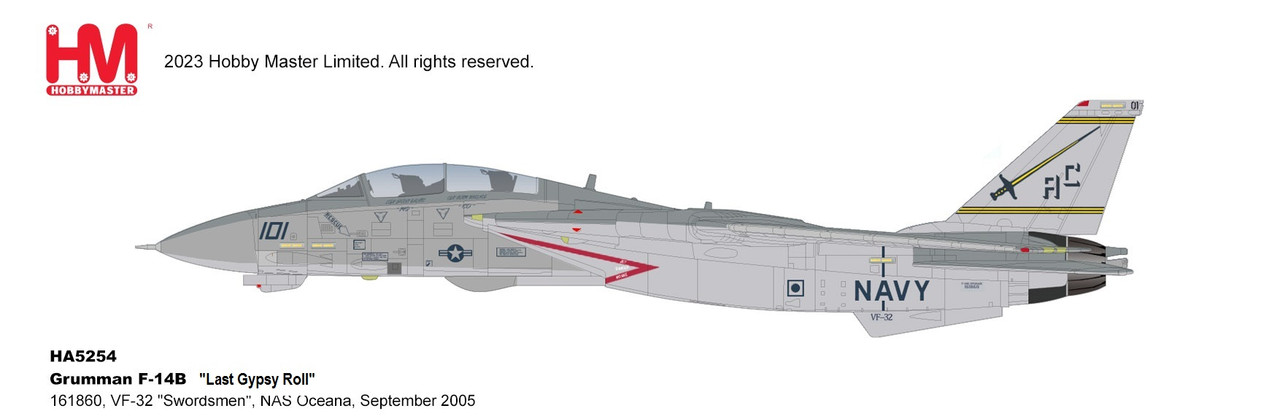 Hobby Master F-14B Tomcat VF-32 "Swordsmen", NAS Oceana, September 2005 ...