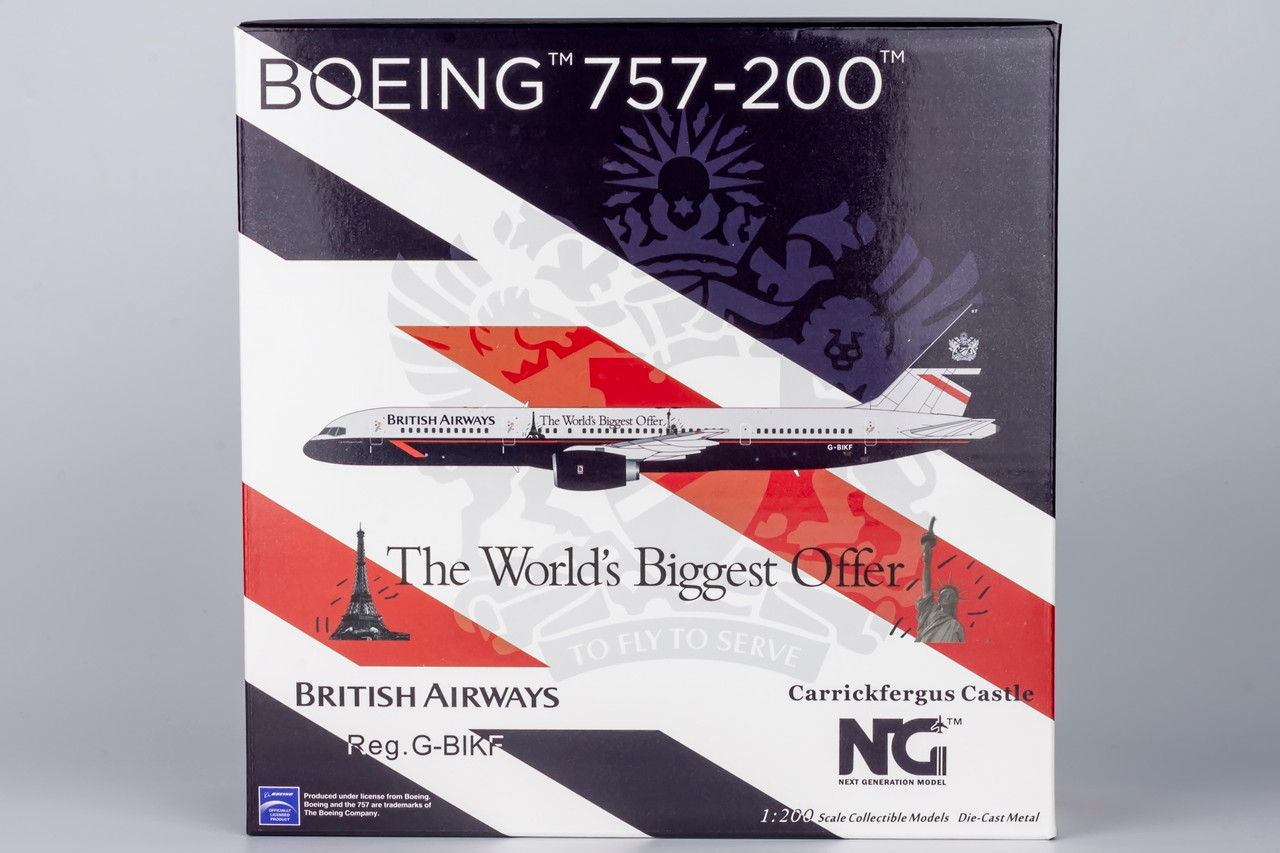 NG Models British Airways 757-200 landor livery, "the World's Biggest ...