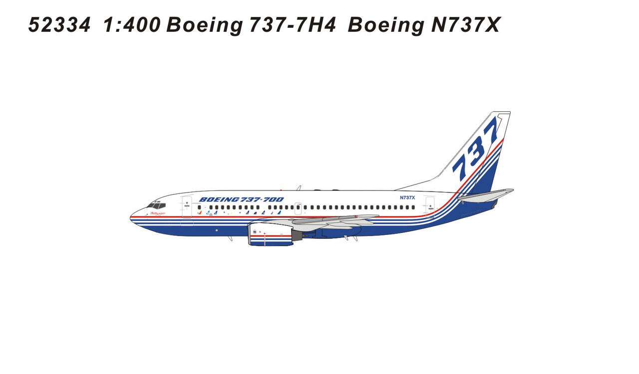 Panda Models Boeing Company B737-7H4 N737X 52334 1:400