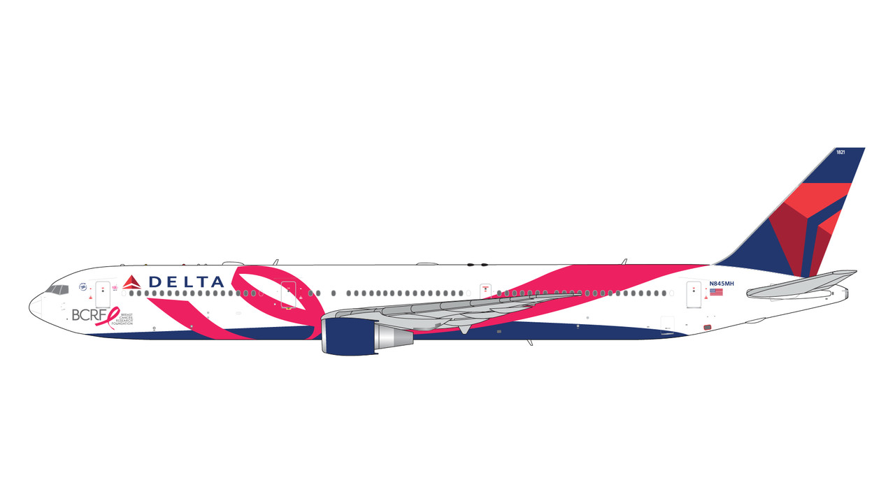 Gemini Jets Delta N845MH Breast Cancer Research Foundation Livery B767 ...