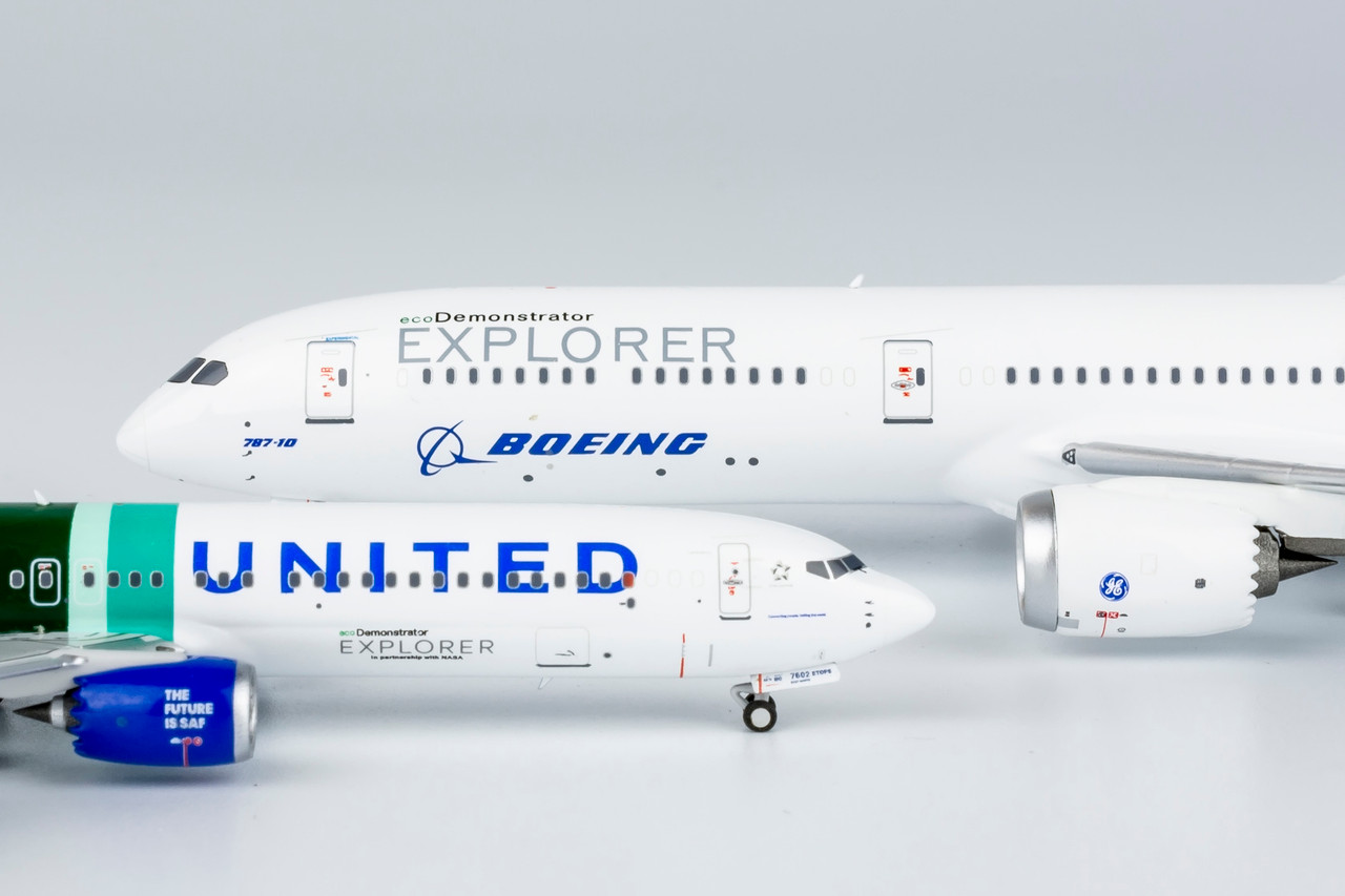 NG Models United Airlines 737 MAX 10 N27602 with "ecoDemonstrator ...
